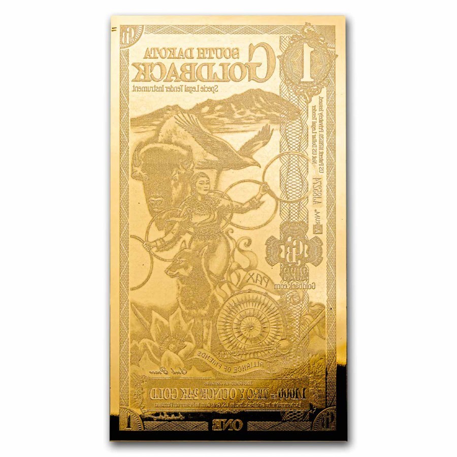Valaurum 1 Jižní Dakota Goldback – Aurum Gold Foil Note (24k) | Zlato ...
